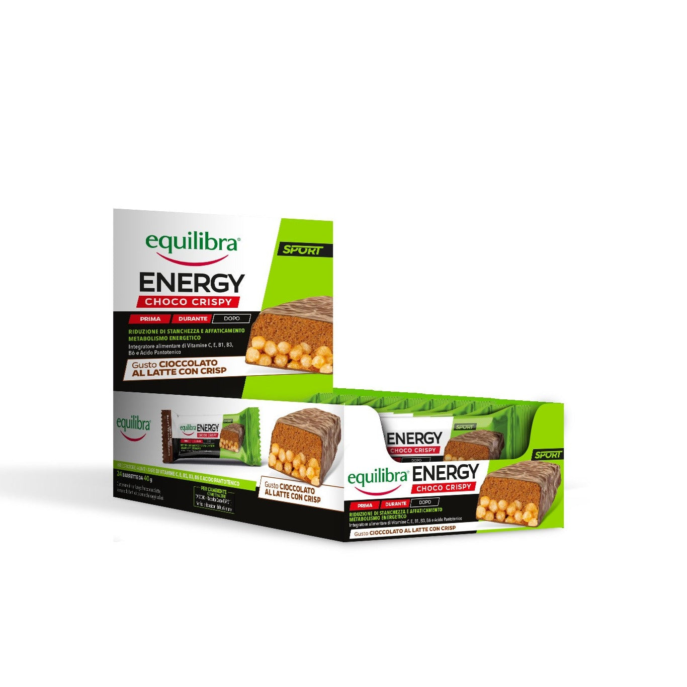 Barrette x 24 Energy Sport Choco Crispy – Equilibra Store
